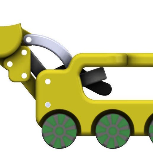 Buldozer Hand Operated Toy・Free 3D File for ・Cults