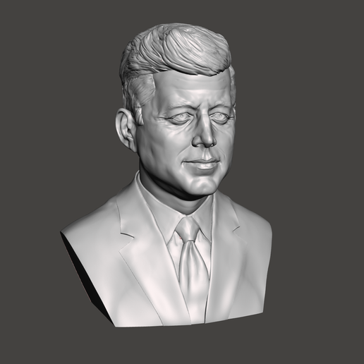 📁 3D Model of John F. Kennedy - High-Quality STL File for 3D Printing ...