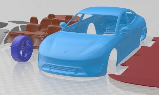 🚗 Xiaomi SU7 2024 Printable Car・ 3D File for 3D printing・Cults