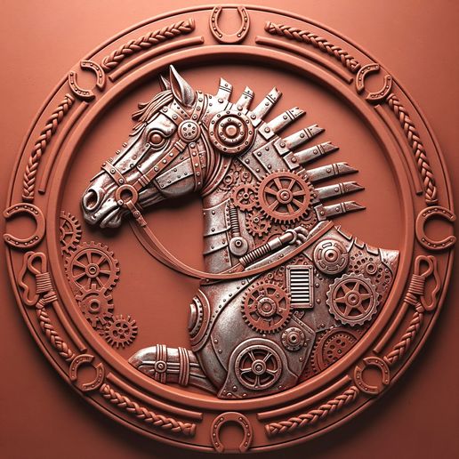 🐎 Cogs and Gears Horse・Free STL File for 3D printing and CNC machining ...