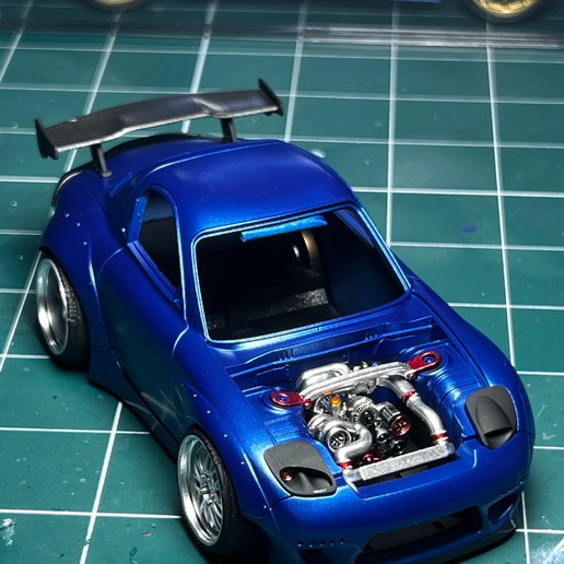 🚗 Mazda RX7 FD3S Rocket bunny and RE amemiya Full kit cartoon style・3D Print・Cults