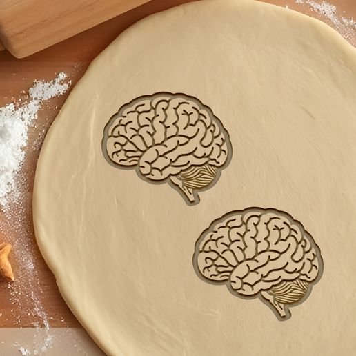🧠 Brain Cookie Cutter, Biscuit Cutter・ STL File for 3D printing・Cults