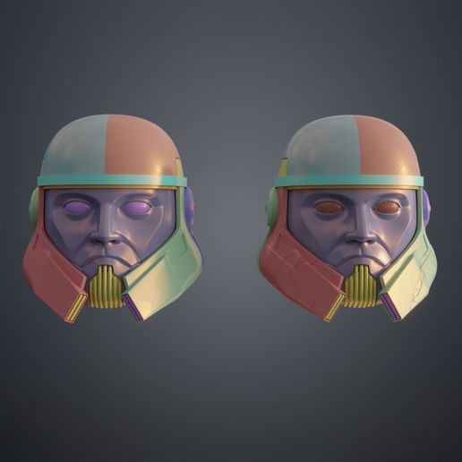 🪖 Captain Enoch Helmet・ 3D File for ・Cults