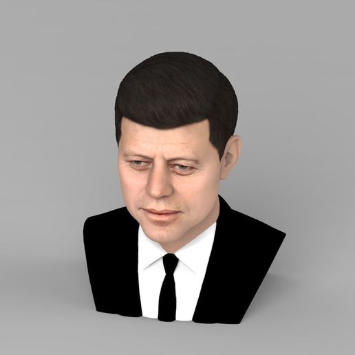 👤 John F. Kennedy bust for full color 3D printing・ 3D File for 3D ...