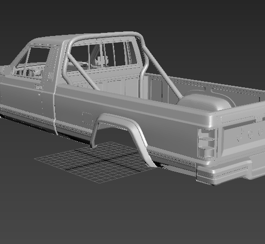 🏛️ Jeep Comanche MJ 1984 (RC BODY) 313 wheelbase・ STL File for ・Cults