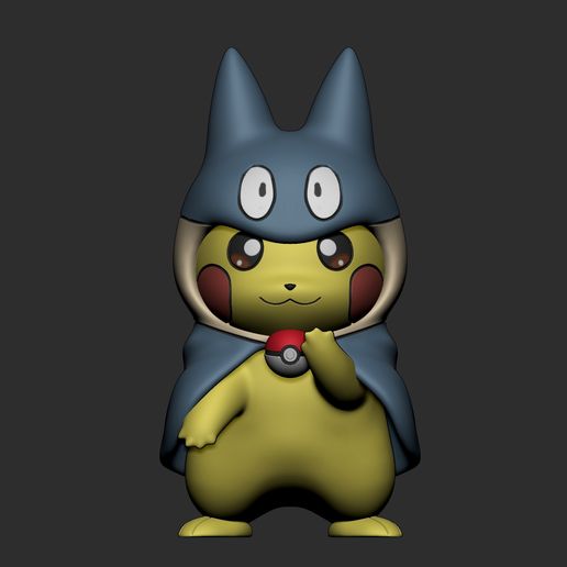 🐉 Pokemon - Pikachu Munchlax Cosplay・Free STL File for ・Cults