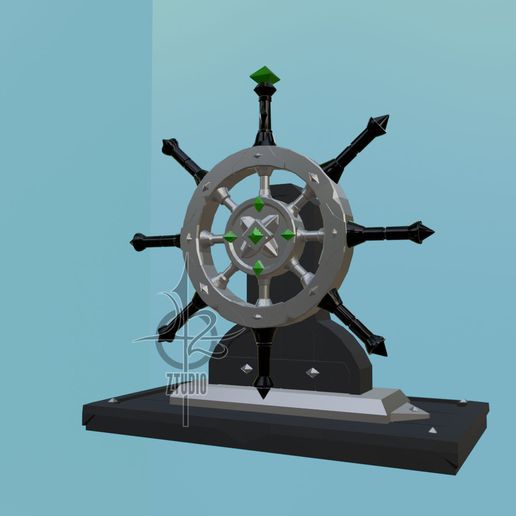 🛞 Obsidian Wheel Sea of Thieves functional・Archivo STL para Impresión ...