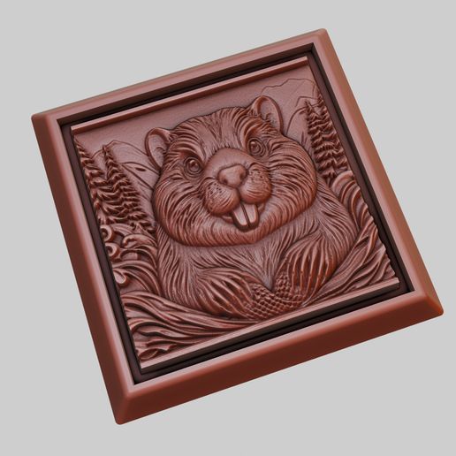 3D file Beaver Animal 3D Model for CNC Router Laser & 3D Printer 🦫 ・3D ...