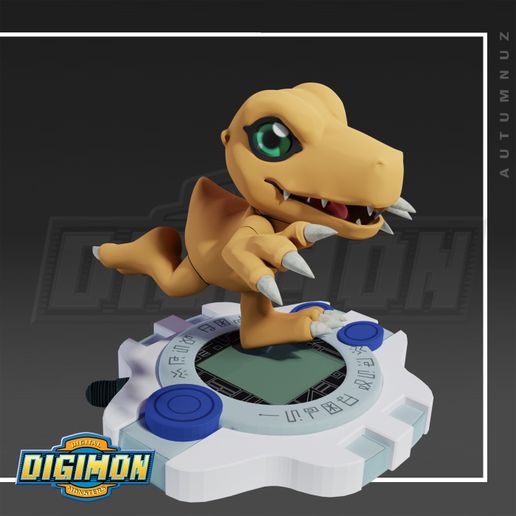 🐉 AGUMON DIGIMON [SETx3].・ 3D File for ・Cults