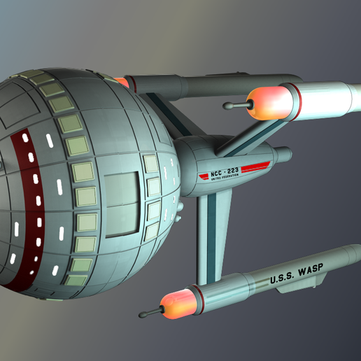 🖖 Wasp Class From Starfleet Museum・ 3D File for 3D printing・Cults