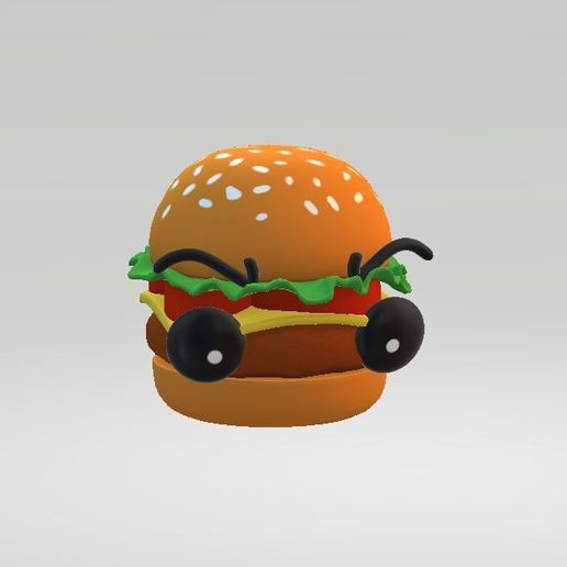 STL file Angry burger figurine 😡 ・Design to download and 3D print・Cults