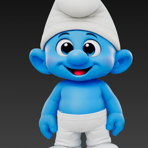 👾 Smurf character・ STL File for 3D printing・Cults