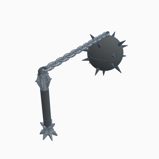 STL file Medieval flail mace 🔫 ・3D printer design to download・Cults