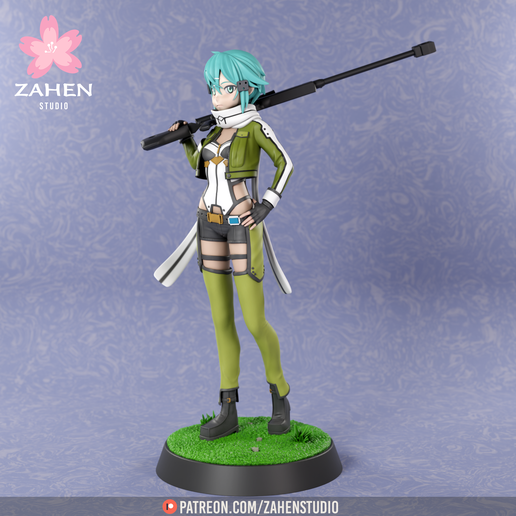 Archivo 3D SINON - SWORD ART ONLINE MODELO DE IMPRESIÓN 3D 🗡️ ・Diseño ...