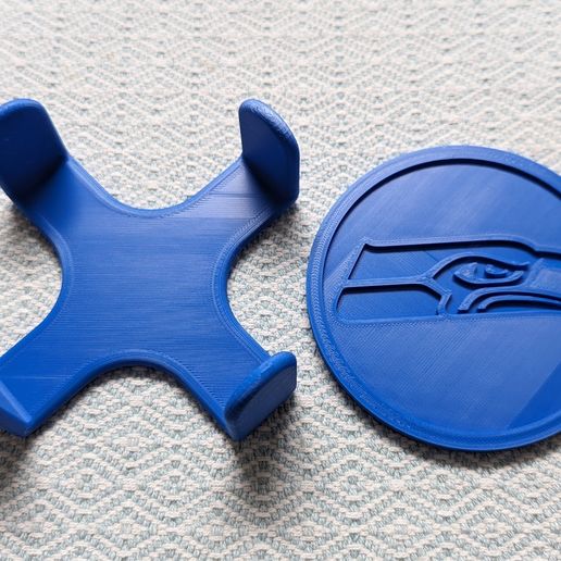 STL file Seattle Seahawks Coaster w/Holder (holds 6) 🍾 ・3D printer ...