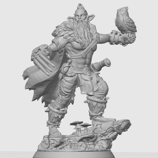 STL file Fenwick, el firbolg druida 🎲 ・3D printable model to download・Cults