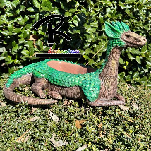 🐉 Forest Dragon Planter・ STL File for 3D printing・Cults