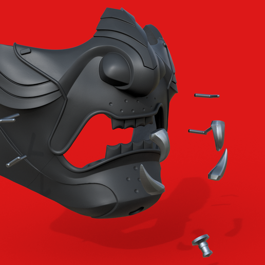👻 Jin Sakai Oni Mask - Ghost of Tsushima Cosplay Prop・ STL File for 3D ...