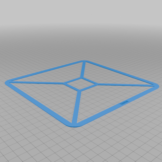 Free 3D file Bed leveling test pattern with space for cube 🛏️ ・3D ...
