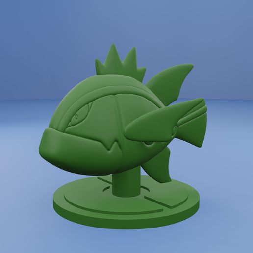 🐉 Pokemon No. 550 Basculin (Blue-Striped Form)・ STL File for 3D ...