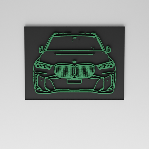 👤 Bmw Silhouette Outline Wall Art 3D Picture Frame Pack 8・ STL File for ...