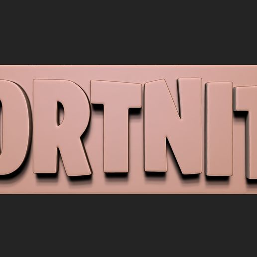 🎮 FORTNITE Logo・Free STL File for ・Cults