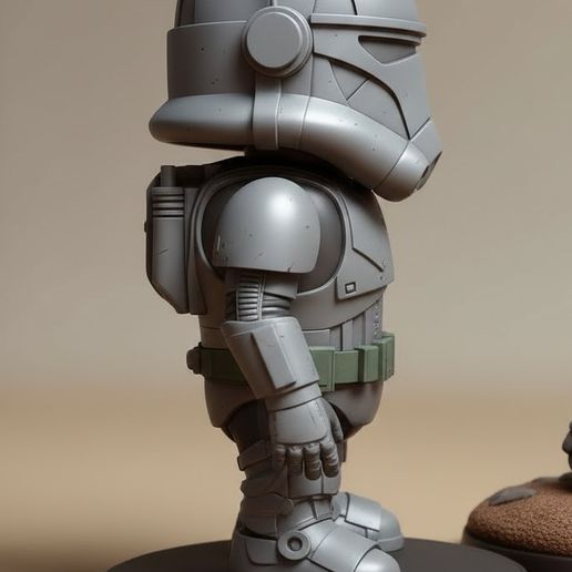 ⭐ star wars mini trooper statue・ STL File for 3D printing・Cults