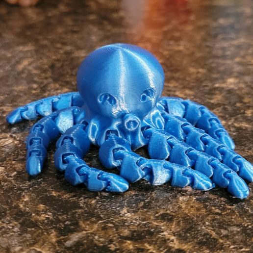 3D printable Cute Mini Octopus・Cults