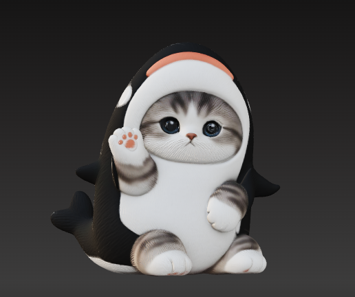 🐱 Orca Cat・Archivo STL para Impresión 3D・Cults