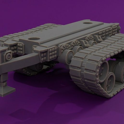 🚐 Trailer Chassis Half-Track (T01A-DT)・ 3D File for 3D printing・Cults