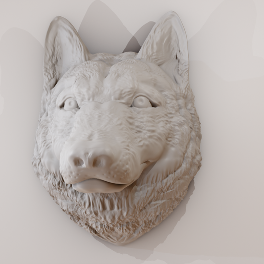 STL file husky dog head wall mount stl 🐕 ・3D printable model to ...
