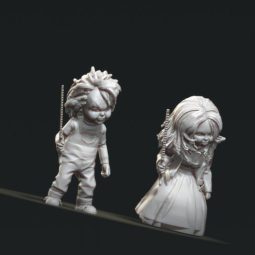 😵 Chucky and His Bride from Dead By Daylight・ STL File for 3D printing ...