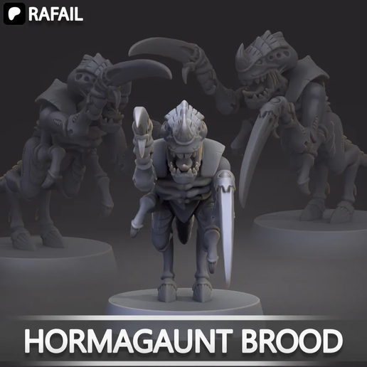 3D file Hormagaunt Brood 🗡️ ・3D print model to download・Cults
