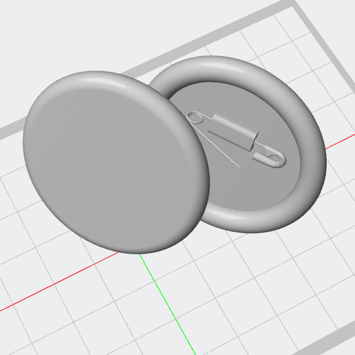 STL file Custom Safety Pin Badge - pin-back button 🦺 ・Model to download ...
