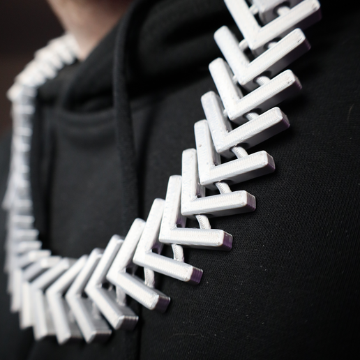 🔑 Simple Chain Necklace- Print in place・ 3D File for ・Cults