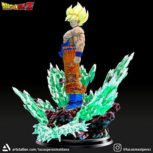 🐉 Goku In Namek・ STL File for 3D printing・Cults