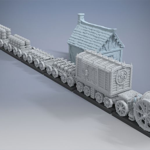 🚆 Dwarf Demonsmith - Land Train - 10mm・ 3D File for 3D printing・Cults