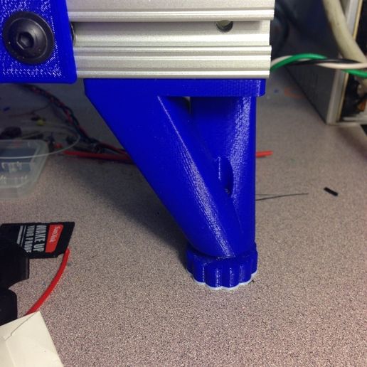 🦵 Sturdy Leg With Adjustable Foot For Square Printers・Free 3D File for ...