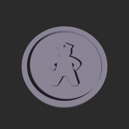 🎲 Policeman Disc – 3D Printable Game Token・ 3D File for 3D printing・Cults