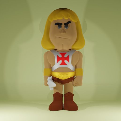 STL file Chibi Heman MOTU 👾 ・3D printer design to download・Cults