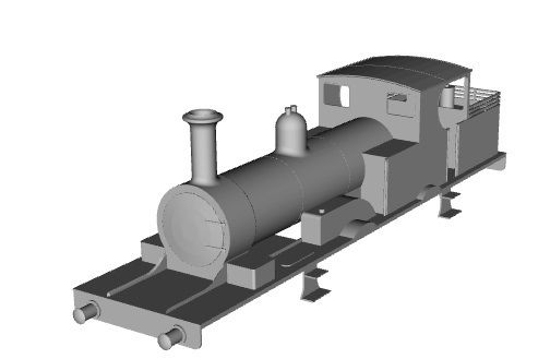 🚂 LSWR 0415 loco Drummond boiler type 1/87 scale・ 3D File for 3D ...