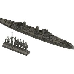 STL file HMS Neptune (1909)・3D printer model to download・Cults