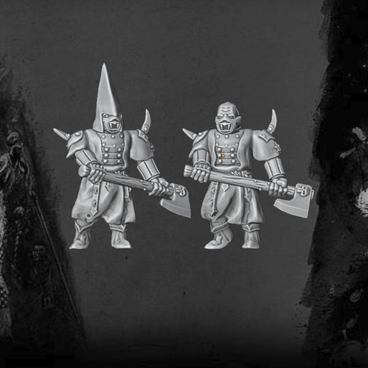 Free 3D file Soulless lumberjacks from evil hoods of damned city 🏙️ ・3D ...