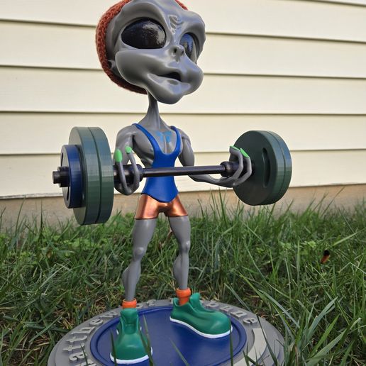 👽 Alien Muscle Gym Bro・ STL File for 3D printing・Cults