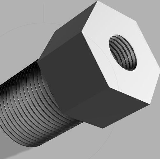 🧵 Fitting pipe adapter thread 3/4" to 1/4"・ STL File for 3D printing・Cults