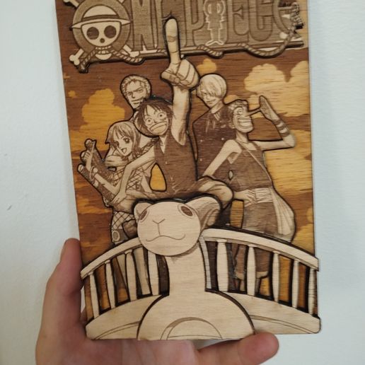 🛥️ One Piece 3D Multilayer Poster - Luffy・ 3D File for 3D printing and ...