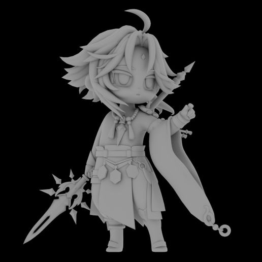 👾 Xiao - Genshin Figurine・ STL File for 3D printing・Cults