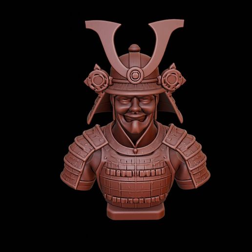 🗡️ Samurai Bust・ 3D File for 3D printing・Cults
