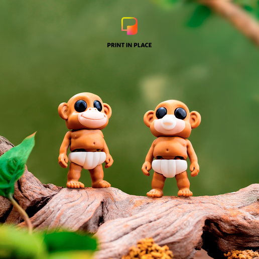👶 Baby Monkeys・ 3D File for 3D printing・Cults