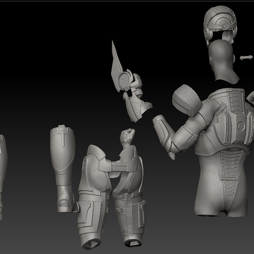 🛰 Commander Shepard - N7 ME3 Armor・Free 3D File for 3D printing・Cults
